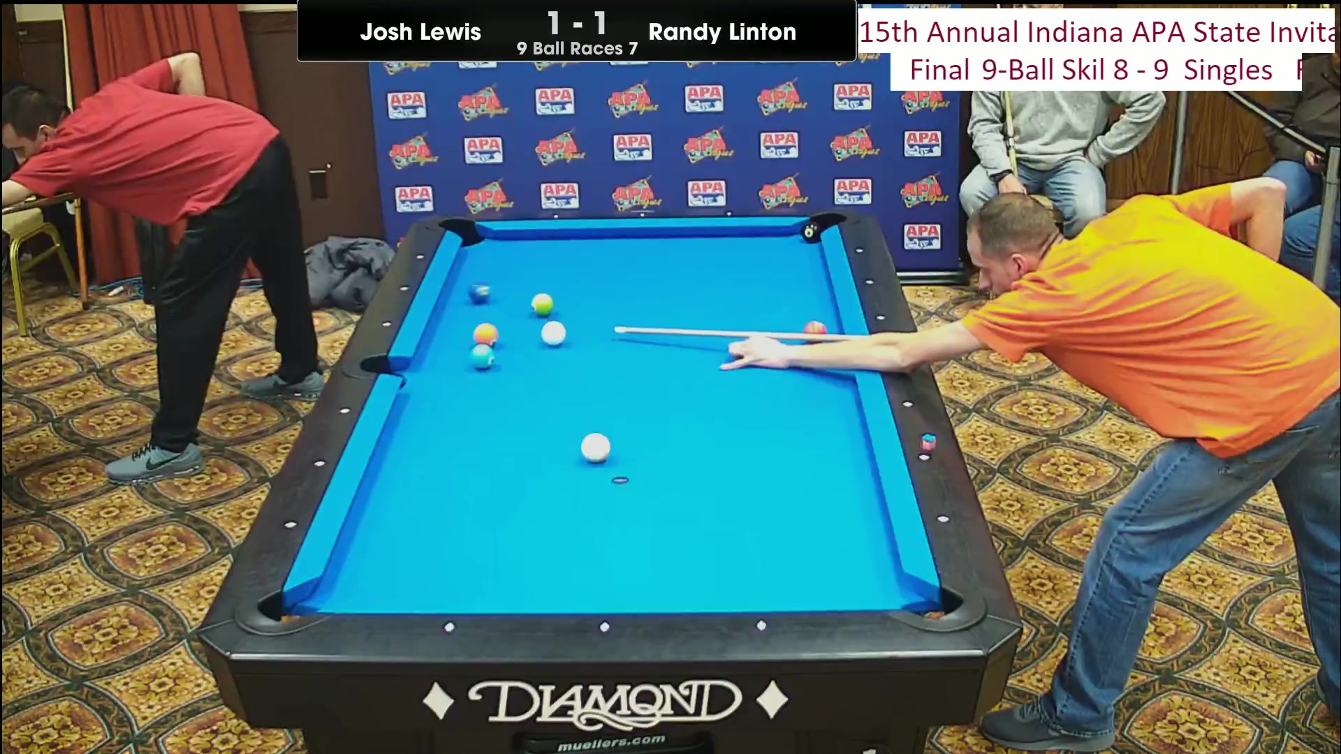 Josh Lewis vs Randy Linton Open 9-Ball - Rackem Joe Livestream
