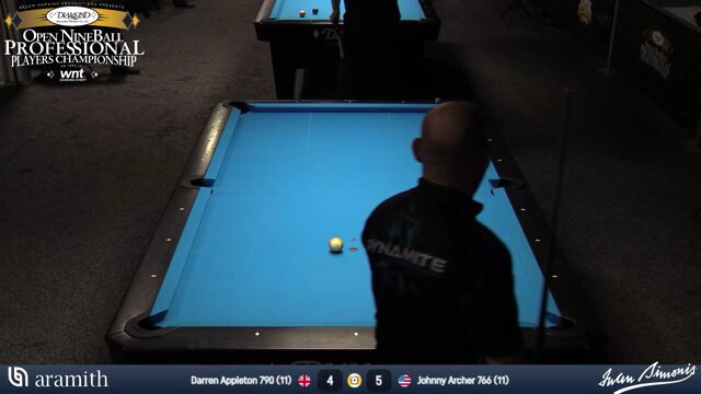 Darren Appleton vs Johnny Archer 9-Ball from Table 4 Match #5 - Super ...