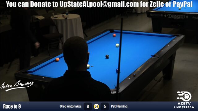 Greg Antonakos vs Pat Fleming 9-Ball from Feature Match #134 - AZBtv